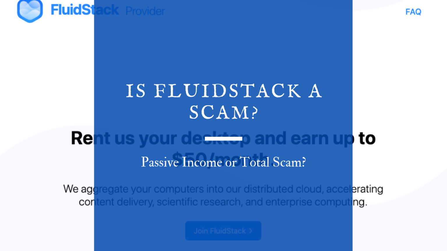 Is FluidStack a Scam? Passive Income or Total Scam? | Best Affiliate ...